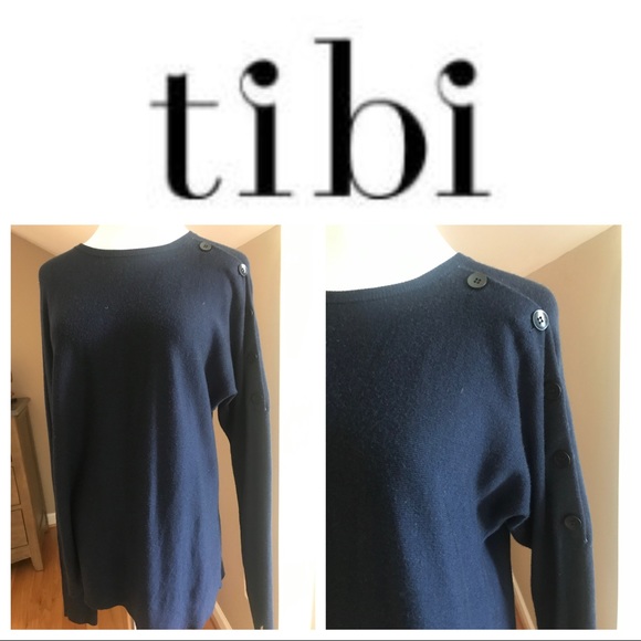 Tibi | Sweaters | Tibi Sweater Navy Blue | Poshmark